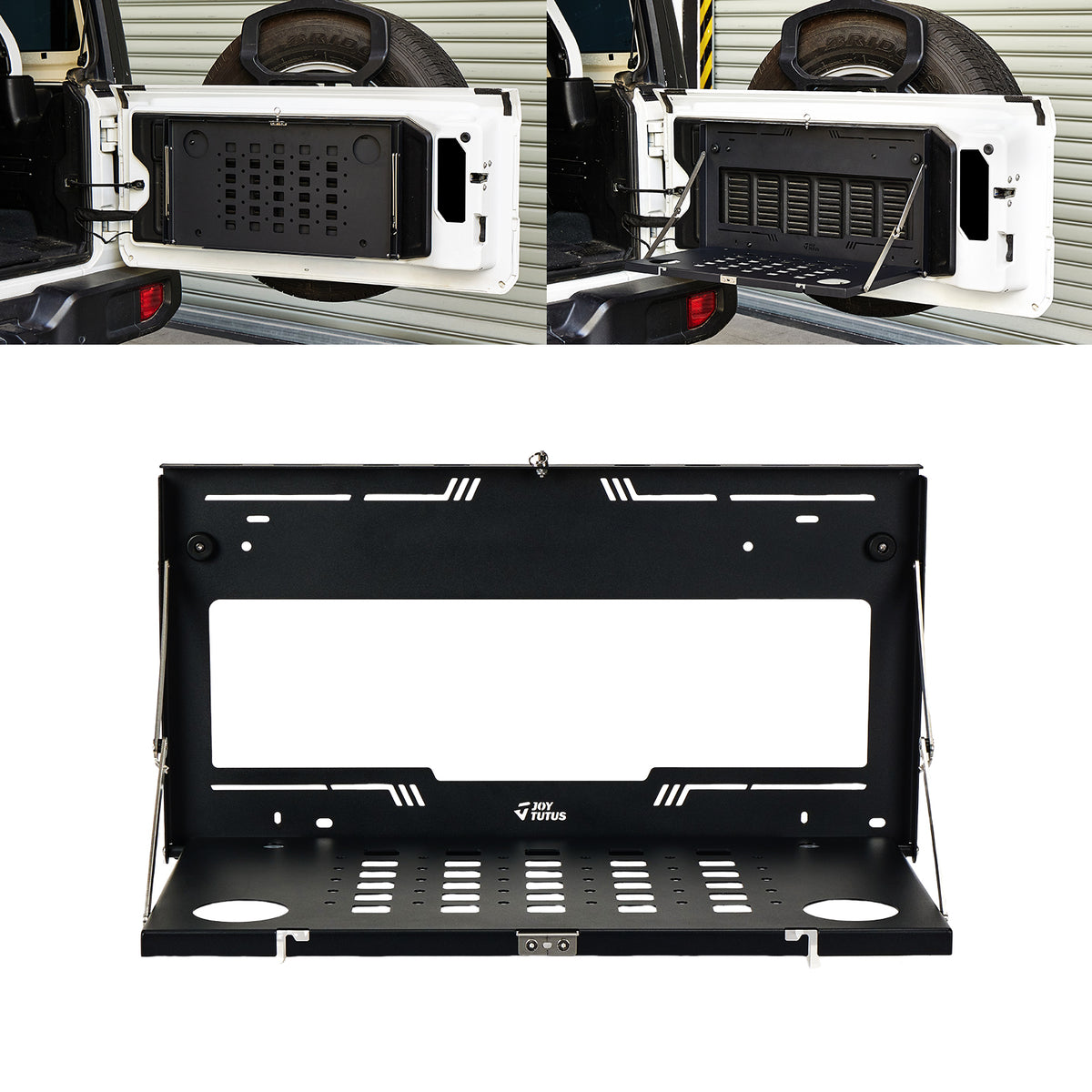 Foldable Tailgate Table for Wrangler JK & JL 2007–2026, 85 lb Cargo Sh